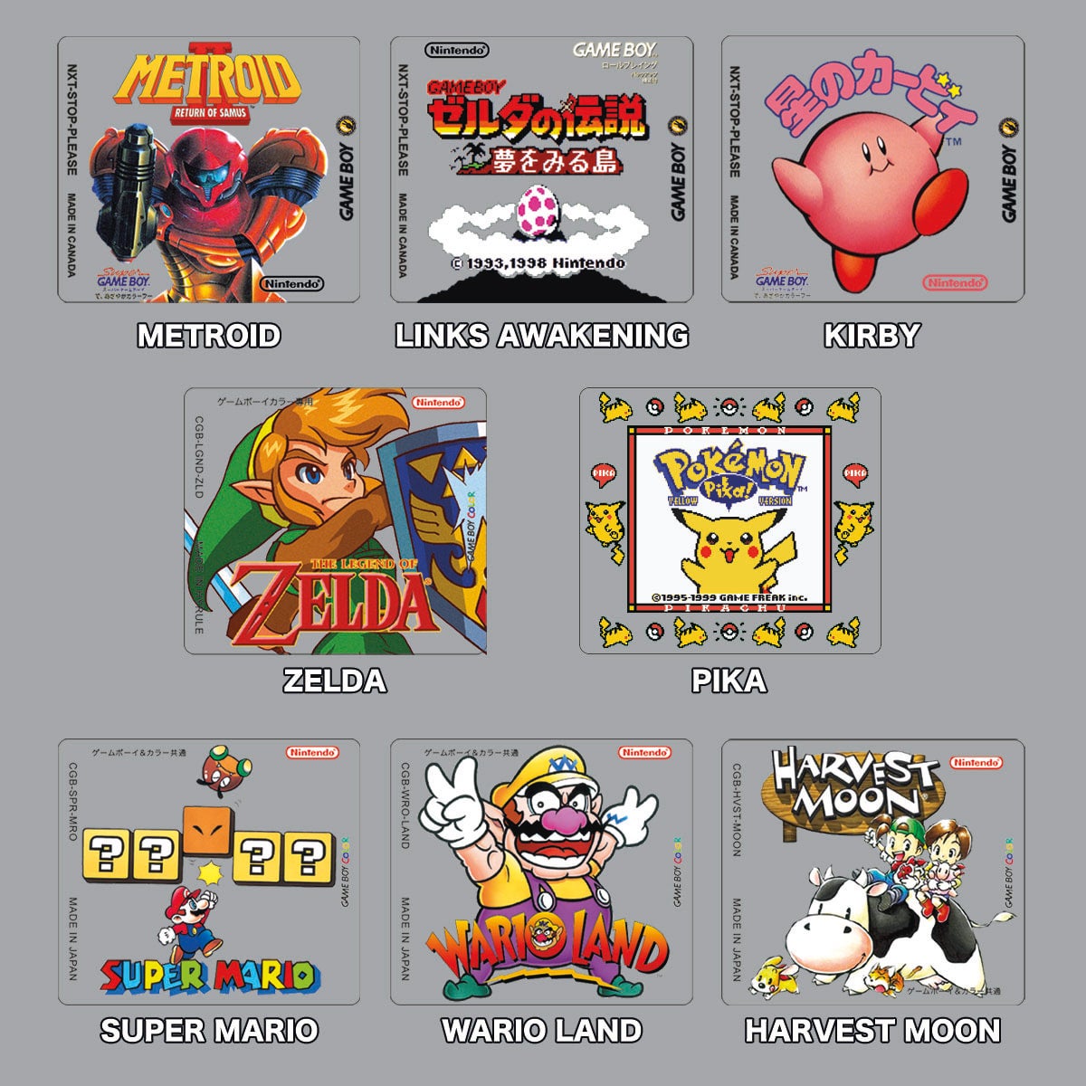 Clear GB Cartridge Label | Nextstopplease