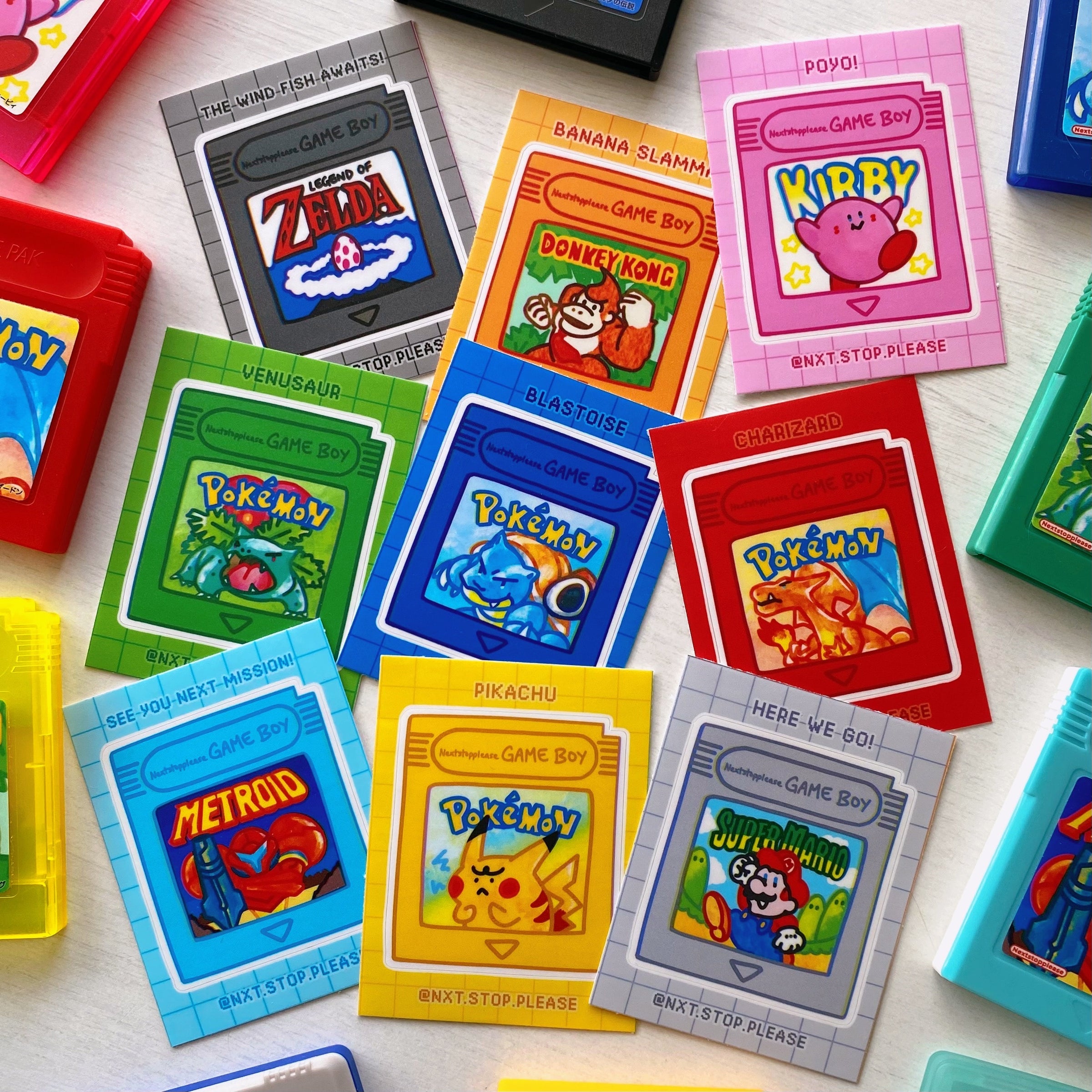 Pokemon Red Cartridge Sticker